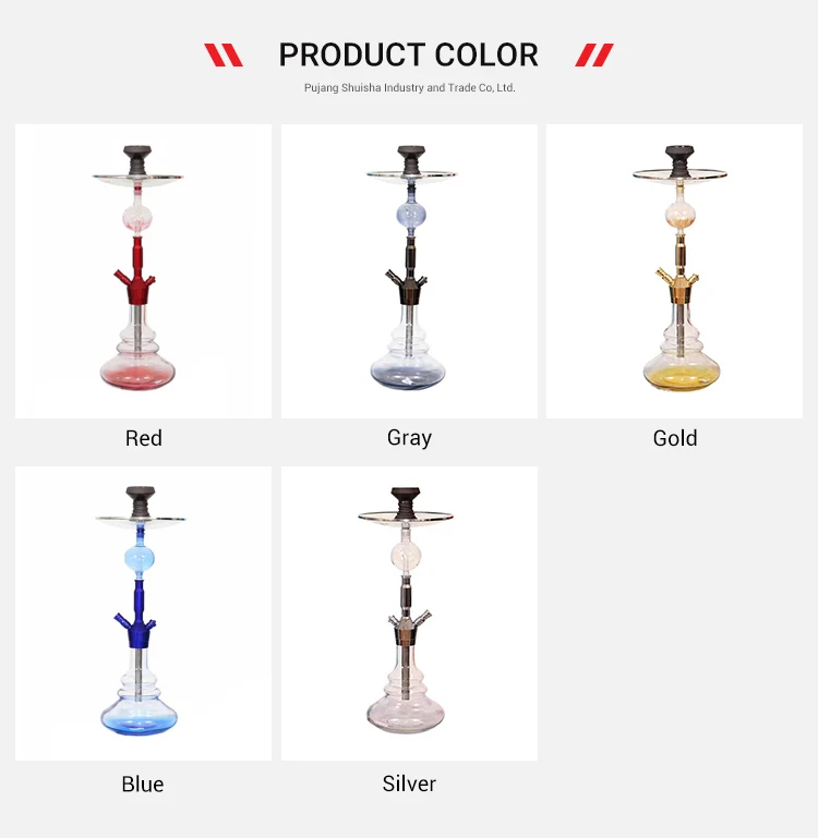 Luxury Gourd Round Deluxe Aluminum Hookah With Gorgeous Multicolor ...