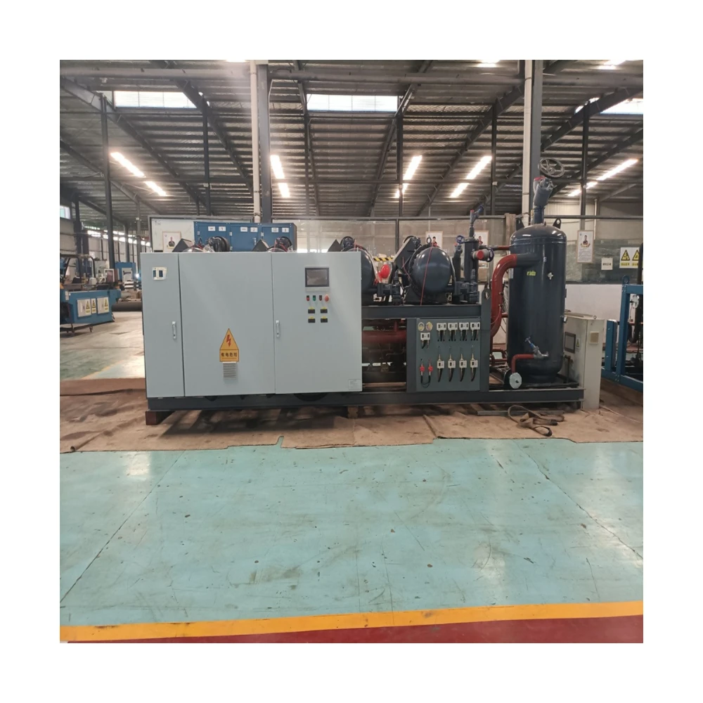 screw compressor refrigeration parallel rack condensing freezing unit ...