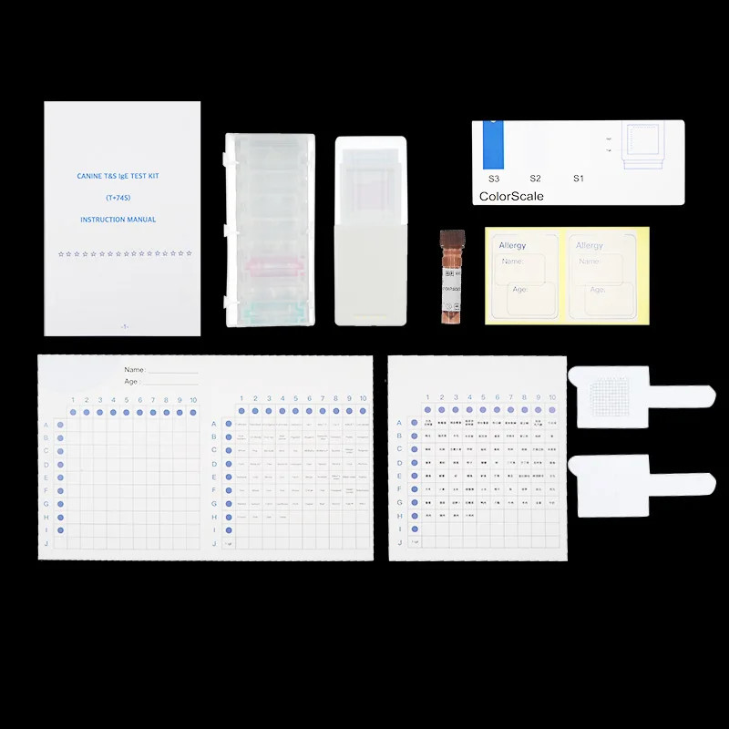 Canine T & S Ige TEST KIT (T+74S) - Allergy Testing for Dogs