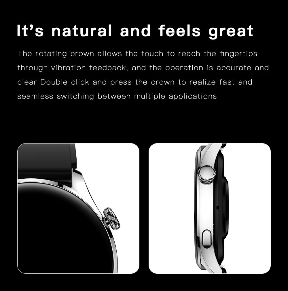 Surfive Smart Watch Round Screen For Android Ios Phones Smartwatch ...