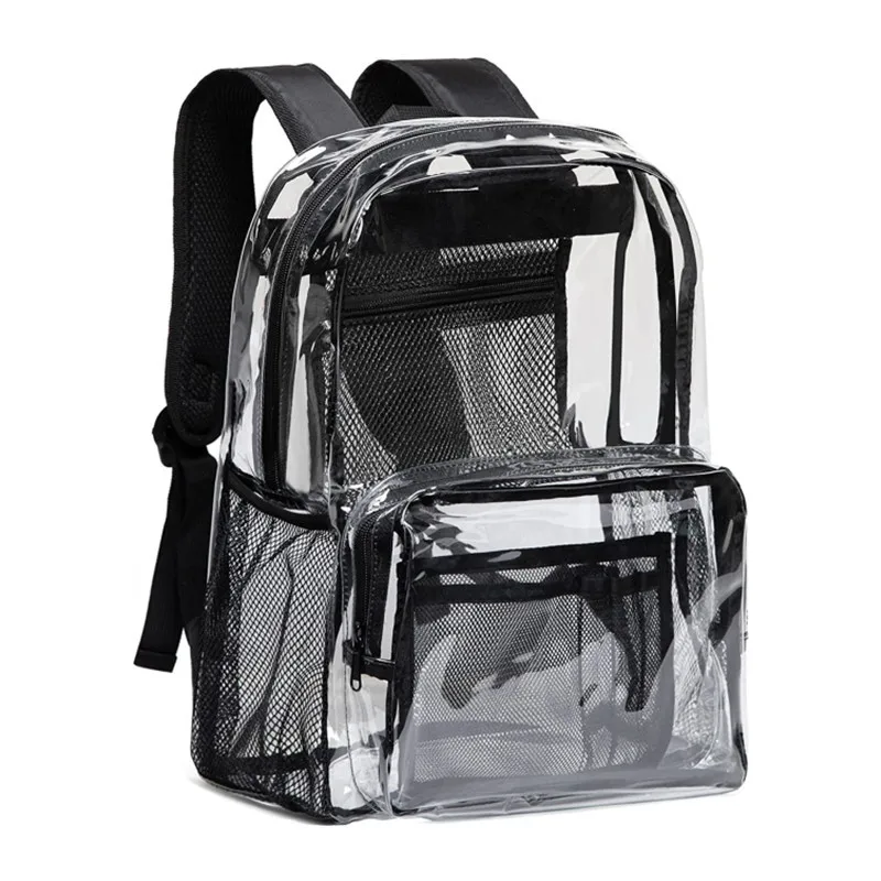Custom Durable Thicken Plastic Clear Backpack Girl Fashion Transparent ...