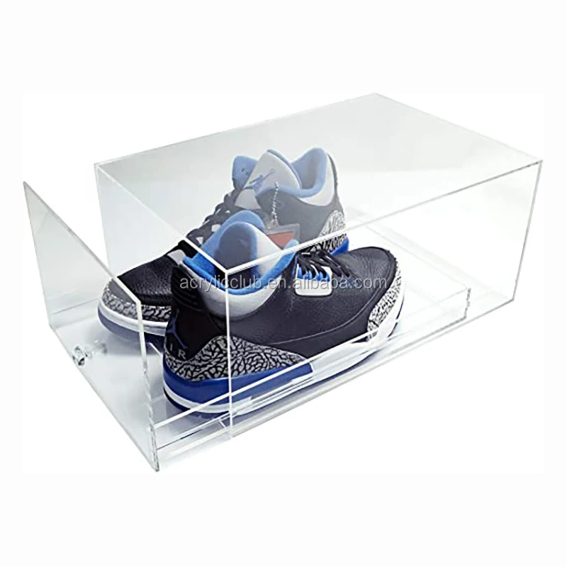 Acrylic Shoe Display Box - Transparent & Magnetic Design