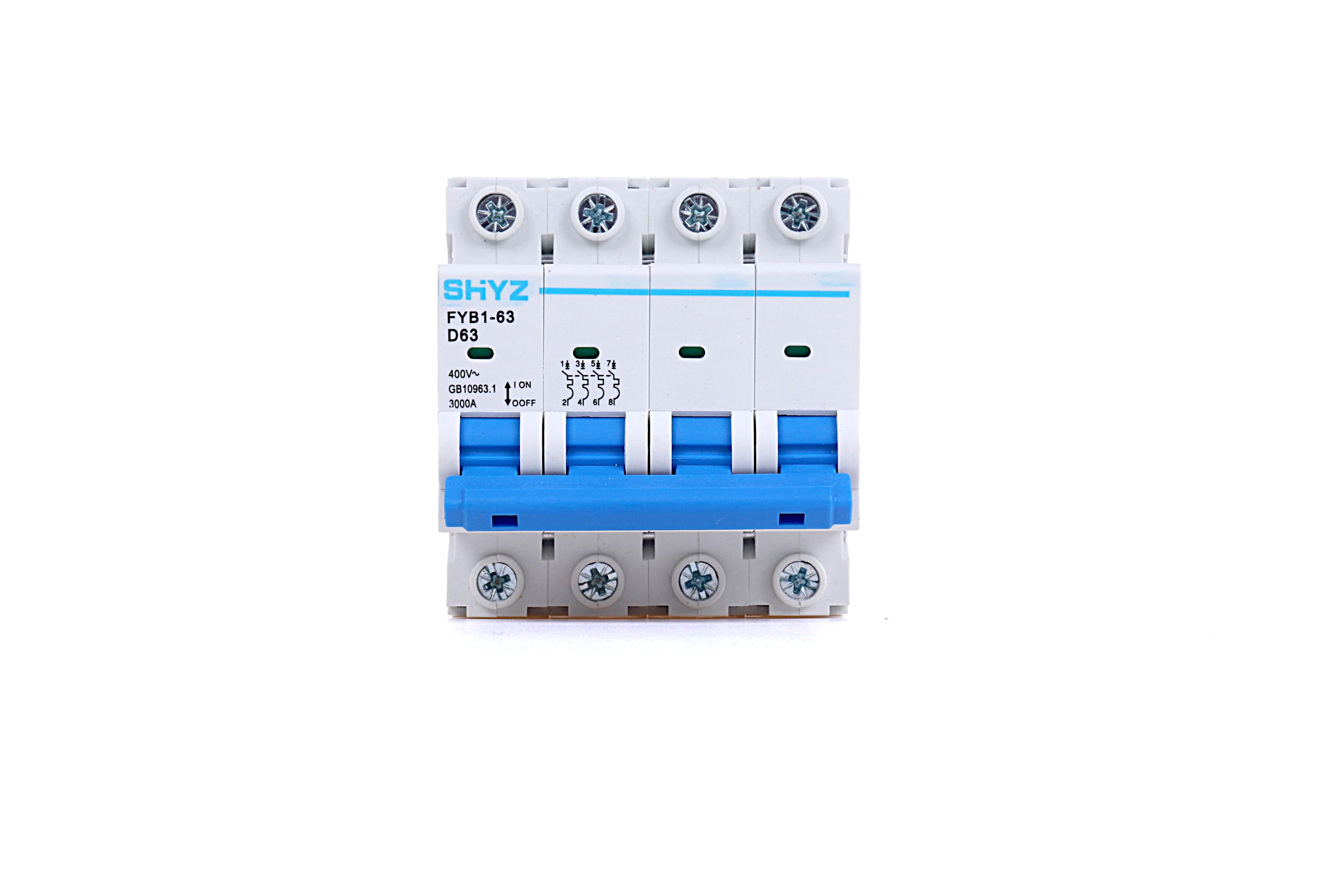 High Quality Miniature Circuit Breaker D63 1P 2P 3P 4P Thermal Switch ...