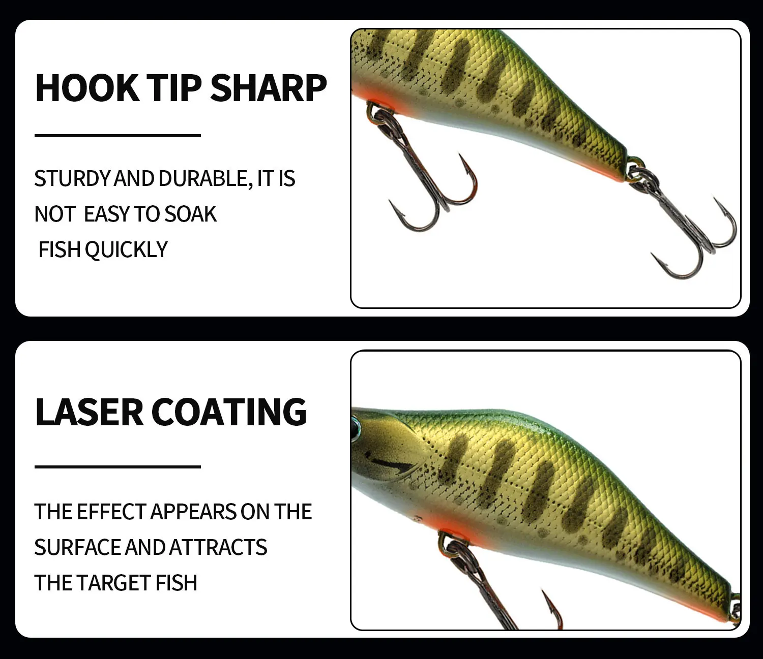 HUIPING Trout Sinking Lures - Effective Fishing Baits