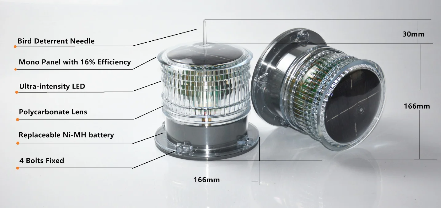 Aviation Obstacle High Building Flash Solar Factory Navigation Warning ...