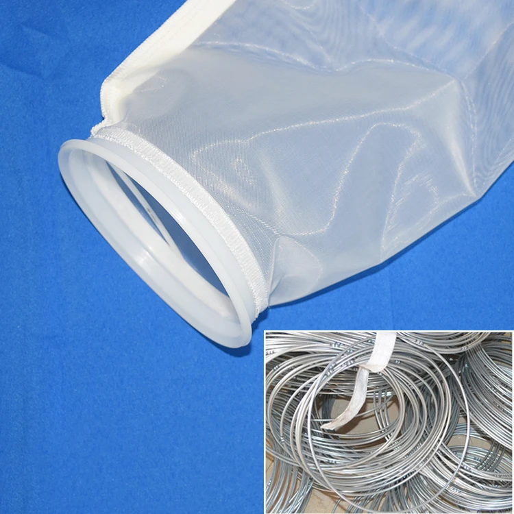 Custom Long Cylindrical with Drawstring Extraction Mesh Nylon Filter ...