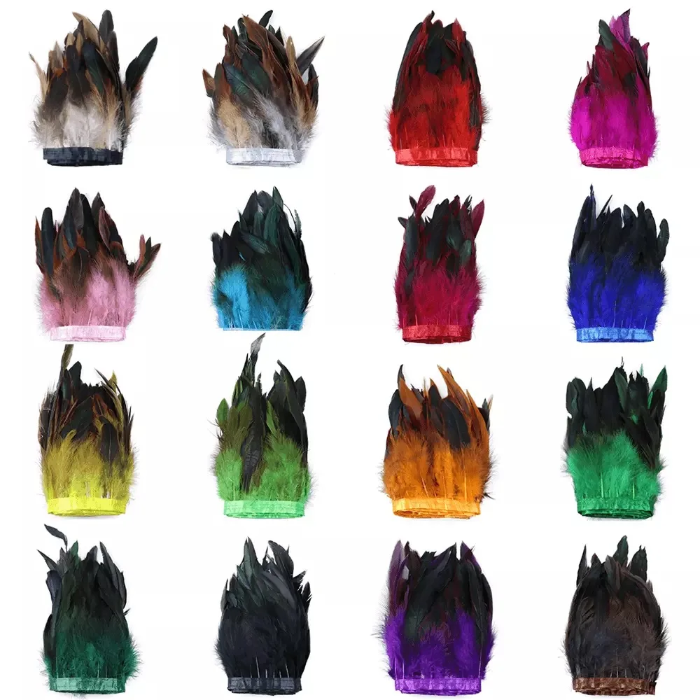 Multicolor Chooser Rooster Neck Feather 15-20cm DIY Decor
