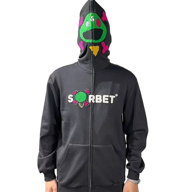 Customized Pullover Zip up Hoodie logo Printing Unisex Oversized Men ...