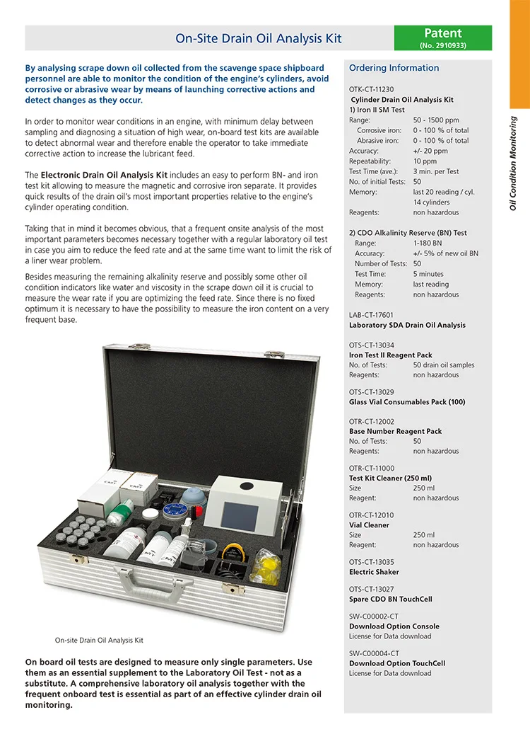 Marine Lubricating Oil Test Set - Iron Content & Viscosity Testing Oem