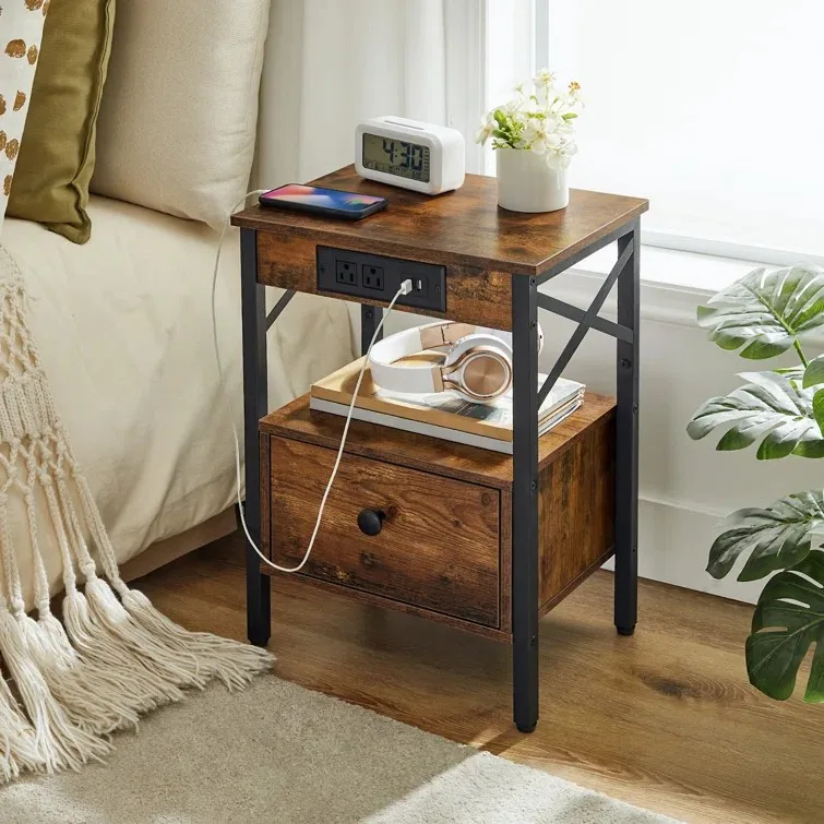 Secret Scandinavian Style Nightstand Smart Small Wood Russian Night ...