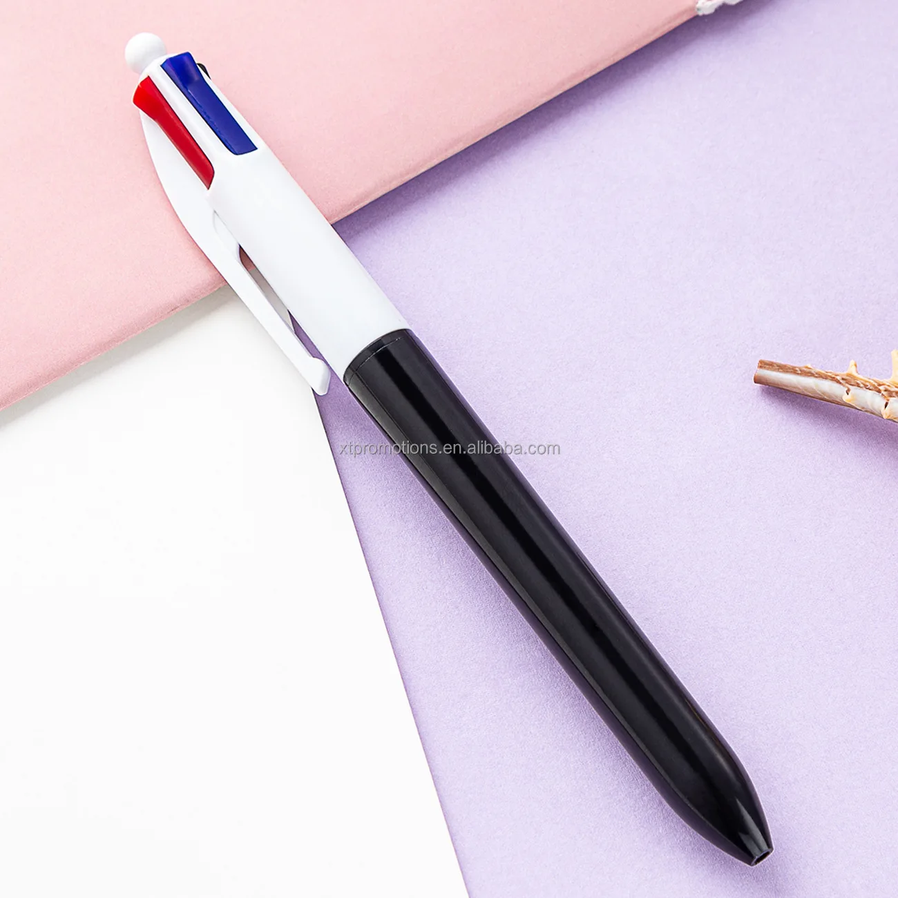 4 Ink Colors Pen in 1 Multi-color Plastic Pen Soft Silicone Stylus ...