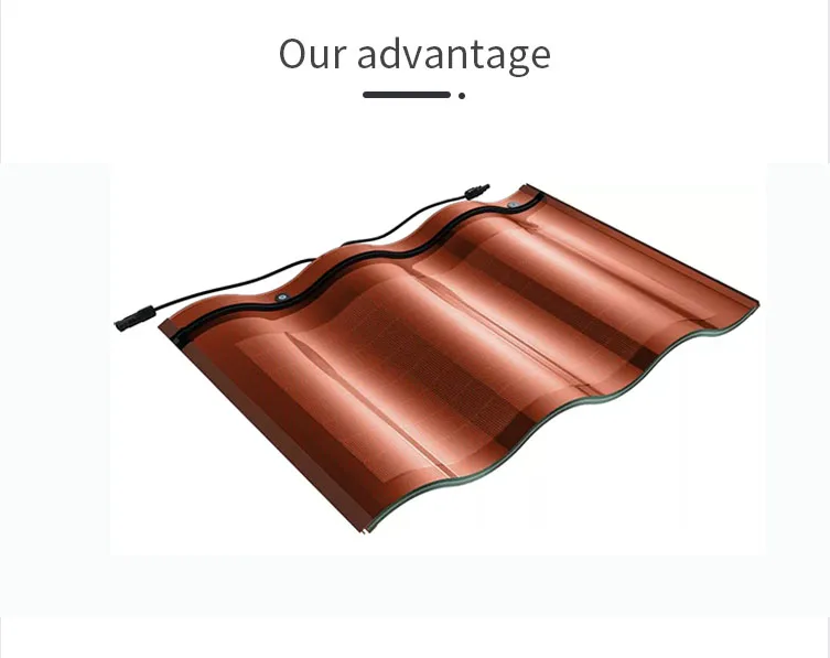 Sangsolar Roof Tile Red Solar Roof Kits 25w Bipv Solar Panel Tile - Buy ...