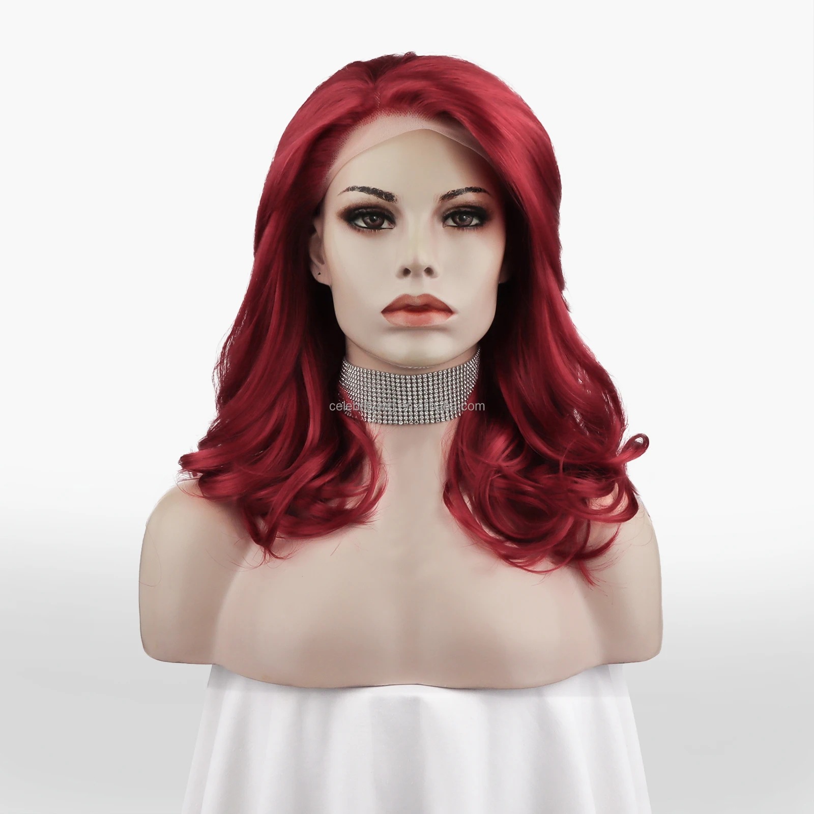 Celebrity Red Color Wave - Pre-Plucked Natural Hairline