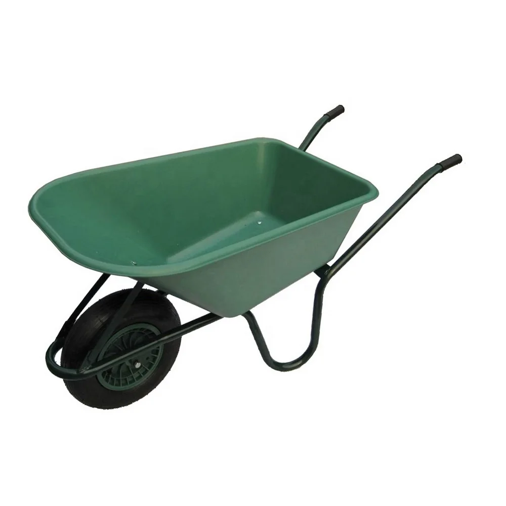 Wb6434 Full Welding 85l Galvanised Wheelbarrow Construction Metal Tray ...