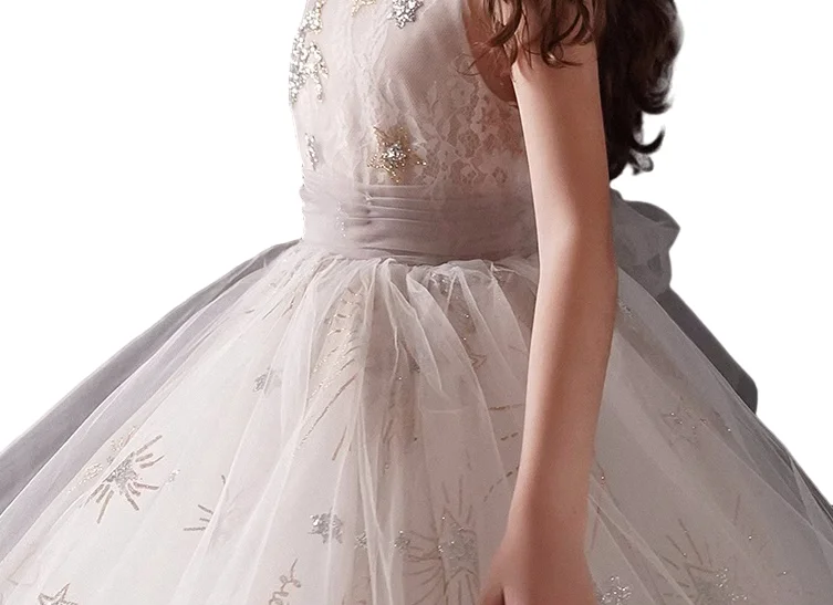 Customized Sequined Unicorn Sleeveless Tulle Dress Fashion Party Girls ...