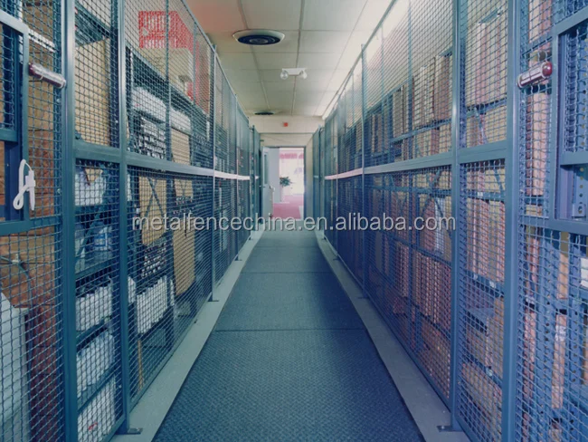 Easy Assemble 20*15ft Large Steel Locker Cage Wire Mesh Storage Lockers ...