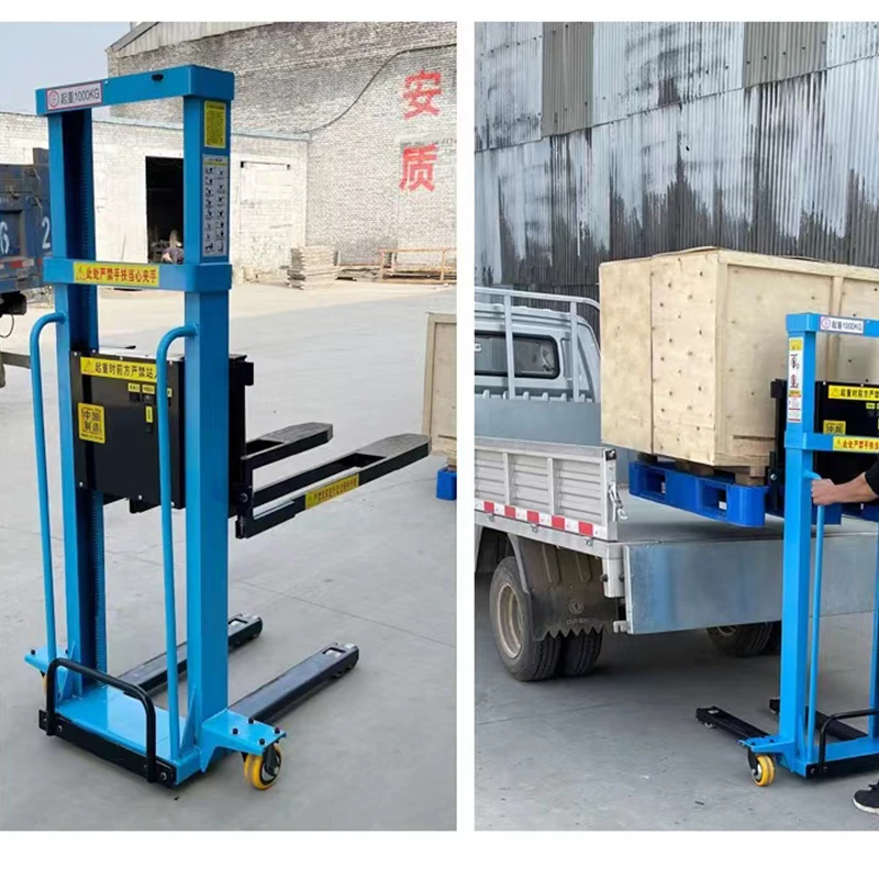 500kg 1000kg Self Loading Lifting Forklift Electric Stacker - Buy Self ...