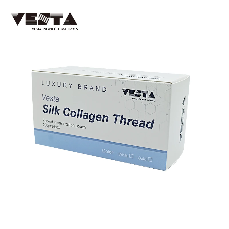 Vesta 2023 New No Needle Facial Collagen Silk Thread Lifting White ...