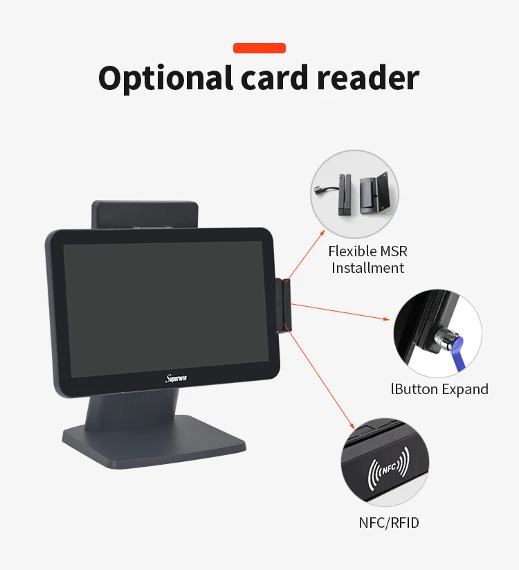 15.6" Pos Systems 168$ Windows10 I3 4GB64GB - Terminal Cash Register