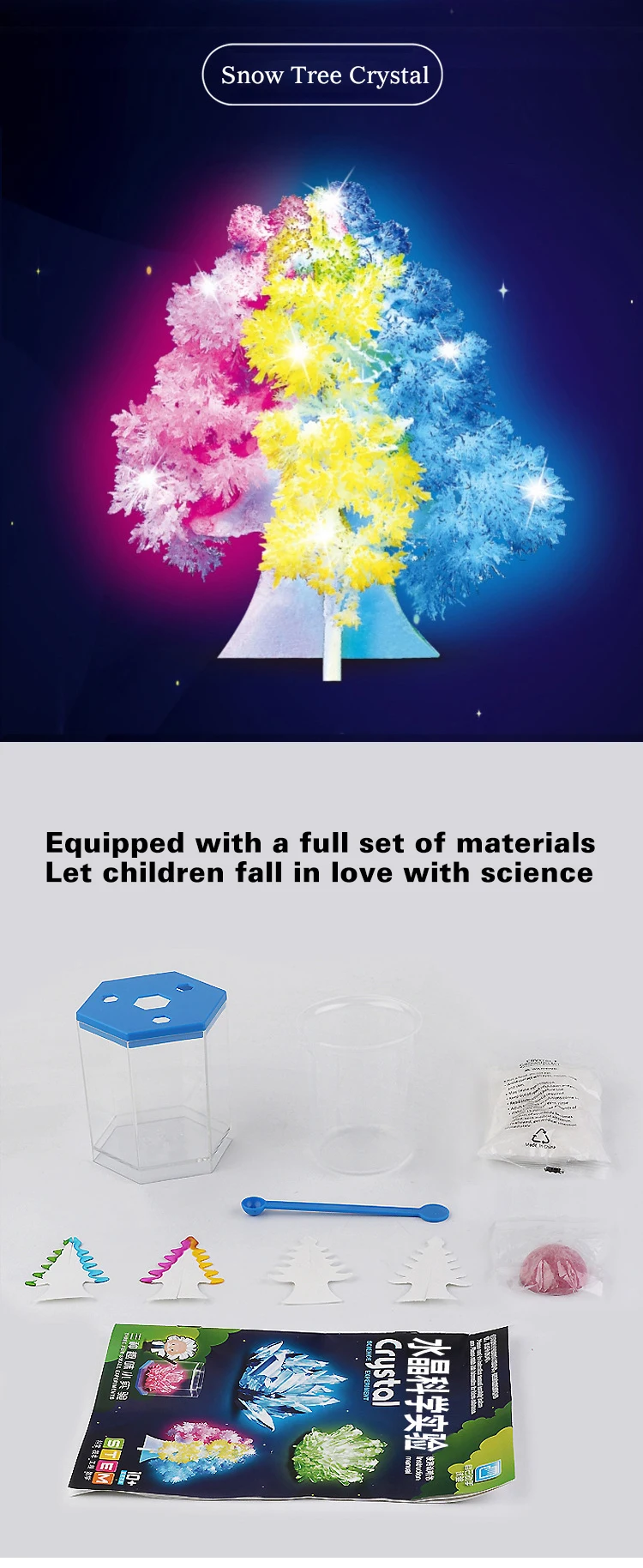Grow Your Own Christmas Tree Crystals - Fun Science Kit