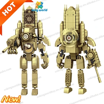 Hot Sale 2024 Skibidi Toilet Anime Series Golden Titan Clock King Drill ...