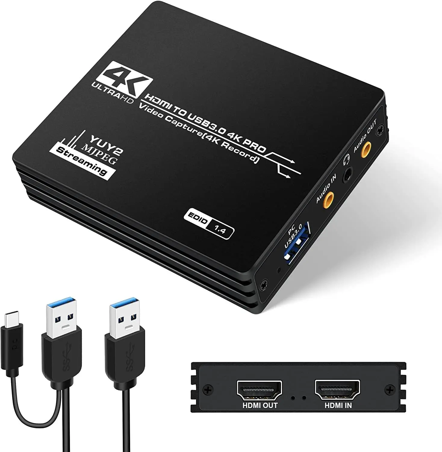 4K 60fps Capture Card - HDMI USB3.0 for PS4, Xbox, Windows