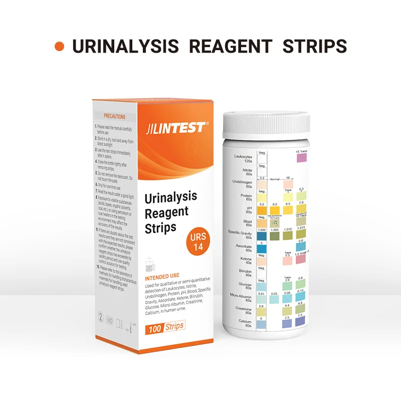 14 Parameters Urinalysis Reagent Urine Test Strips
