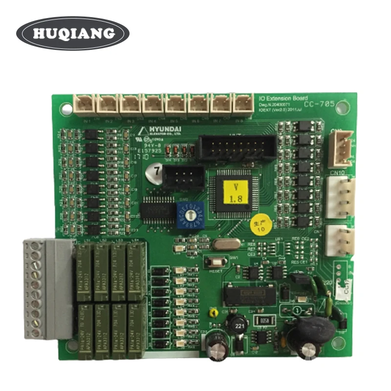 Shanghai Hyundai Lift Spare Parts Elevator PCB IOEXT Elevator Expansion Board 20400071 CC-705 ...