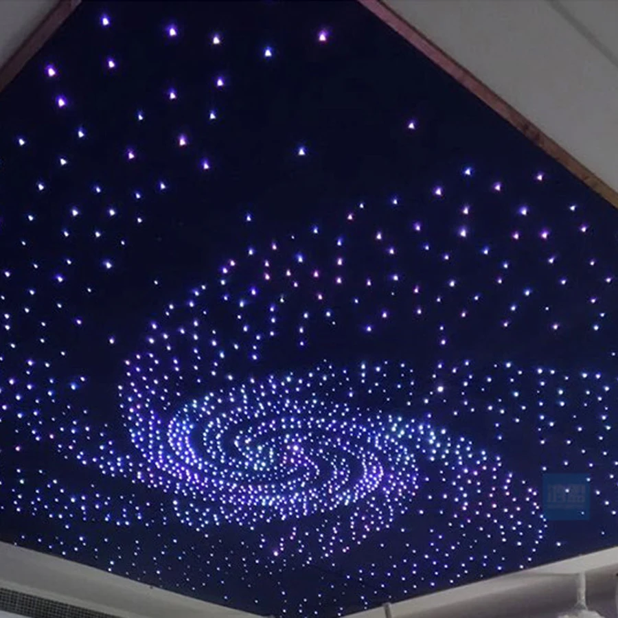 Twinkle Rgb Fiber Optic Star Ceiling Light Kit - Starry Sky