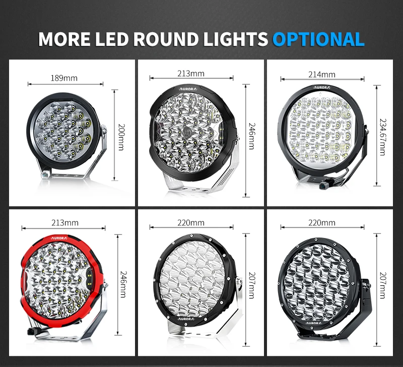 Aurora Patent Super Bright Waterproof Car Led Work Light 4x4 9 Inch ...