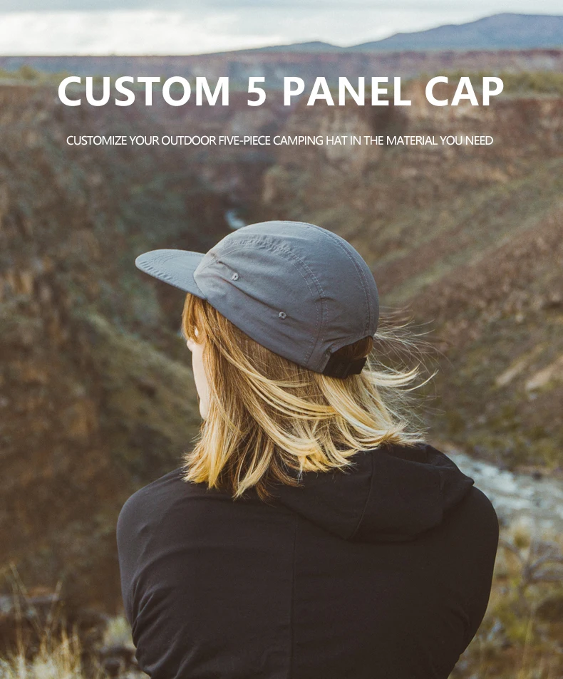 Wholesale Snapback Waterproof Running Five Panel Camp Cap