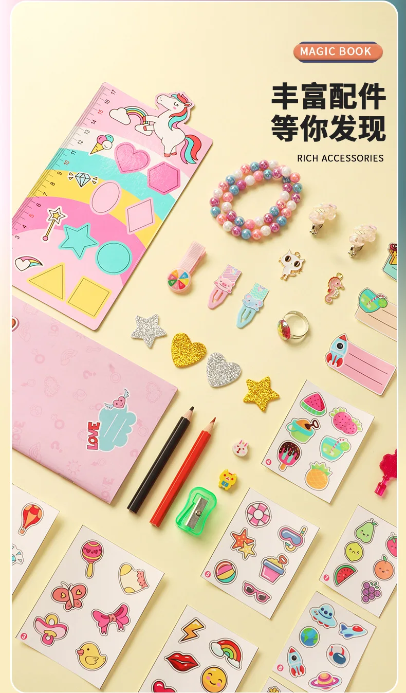 Magic Book Surprise Magic Box Toy for Girls 3-6 Years