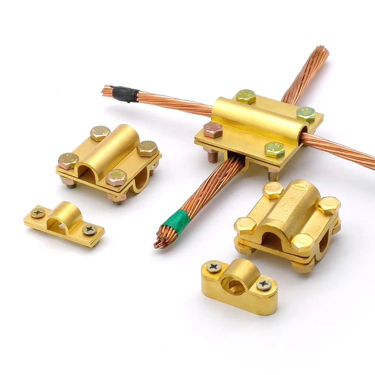 Copper Cable Clamp Earth Rod/Cross Connector/Square Conductor Clamp ...