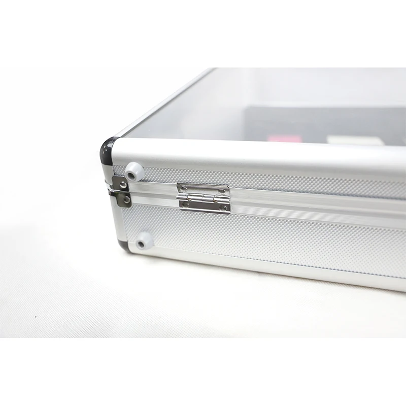 Aluminum Frame Glass Clear Table Top Acrylic Display Case Carry Case ...