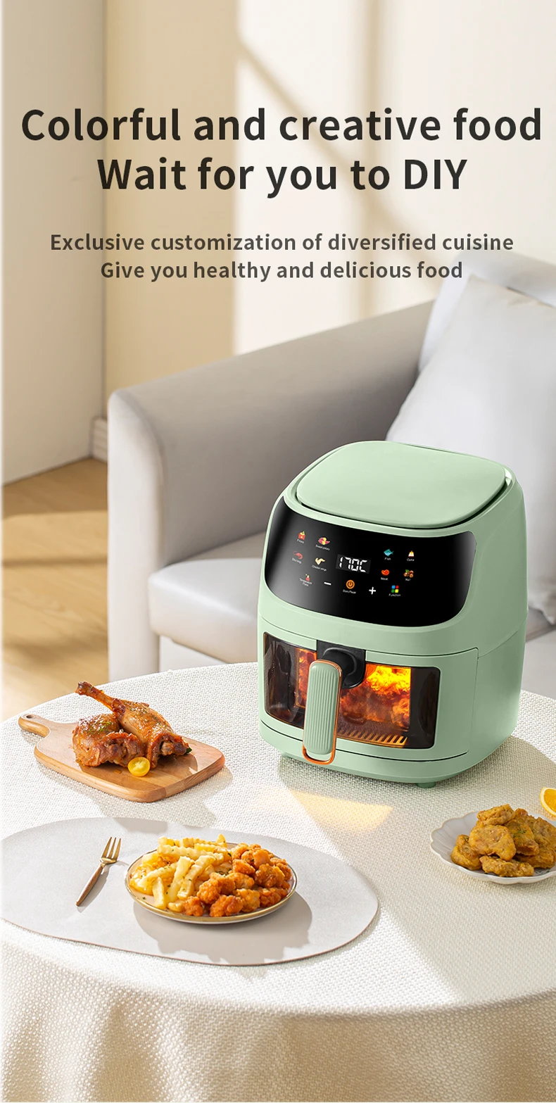 1500W Digital Control Air Fryer - Versatile Cooking Solutions
