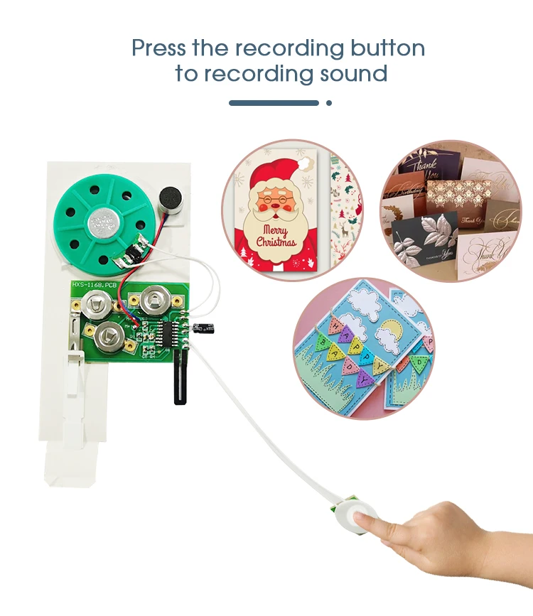 Mini Voice Recorder Chip for Greeting Cards & More