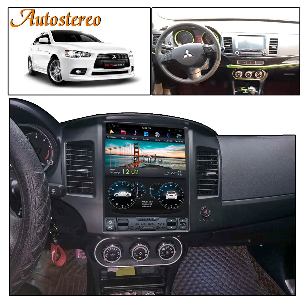 EVO para Mitsubishi Lancer 2007-2017 Android 11 64G Tesla Radio 12 ...