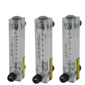 Panel Mount Acrylic Flow Meter With Adjustable Valve Rotameters For ...