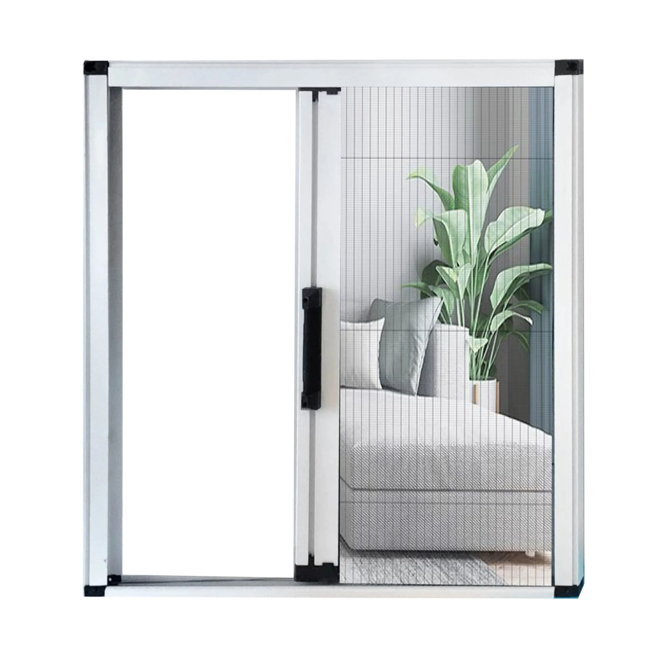 Pleated Screen Mesh Door Window Mosquito Bug Screen Sliding Retractable ...