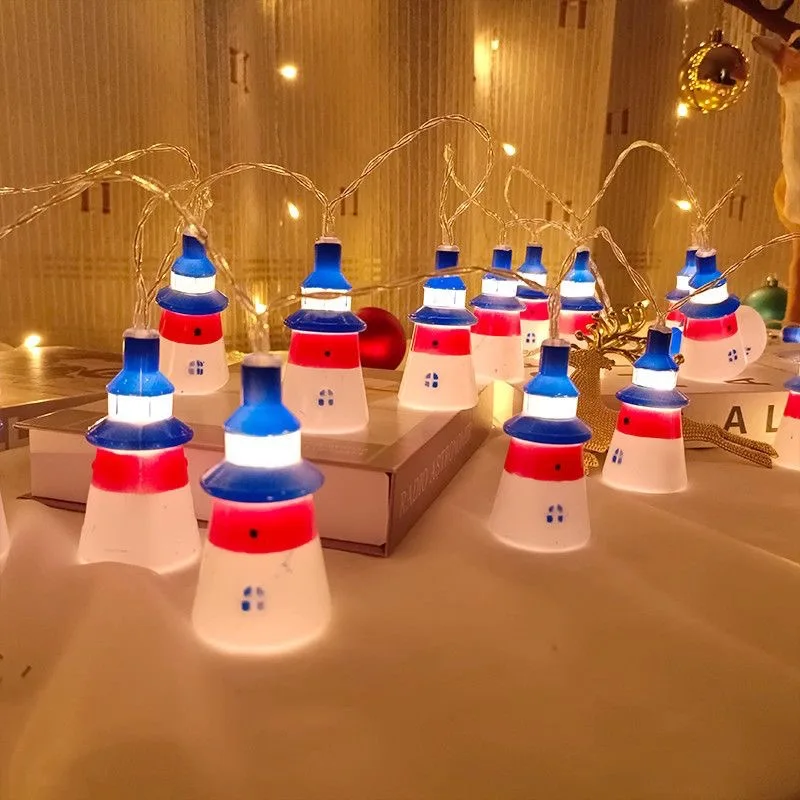 DM24060 LED string light-- lighthouse-Taizhou Deco-Maker Arts and ...