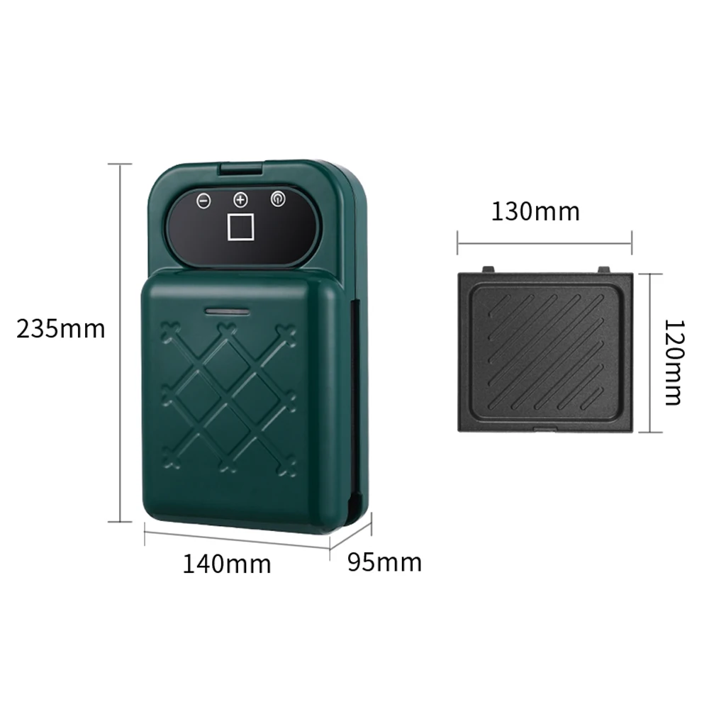 600w 1200w Green 5 In 1 Touch Screen 2 Sides No Stick Mini New Style ...