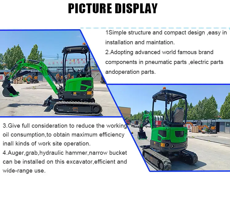 Kubota Engine 1 Ton Caterpillar Excavator For Home Use And ...