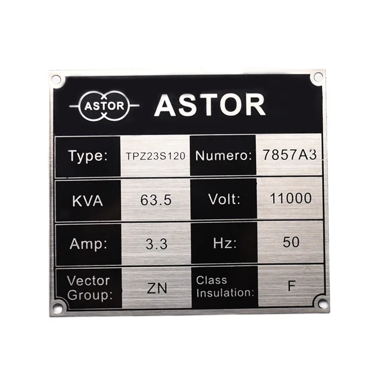 66custom Engraving Metal Nameplate Large Metal Nameplates For Equipment ...