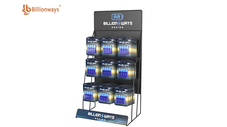 Modern Aaa Battery Display Rack Countertop Useful Battery Rack Display ...