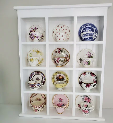 Modern Tea Set Display Rack Saucer And Tea Cup Set Collection Display ...