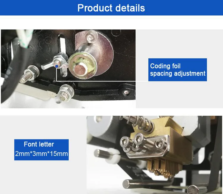 HP241B Hot Stamp Expiry Date Printer - 3 Lines Coding Machine