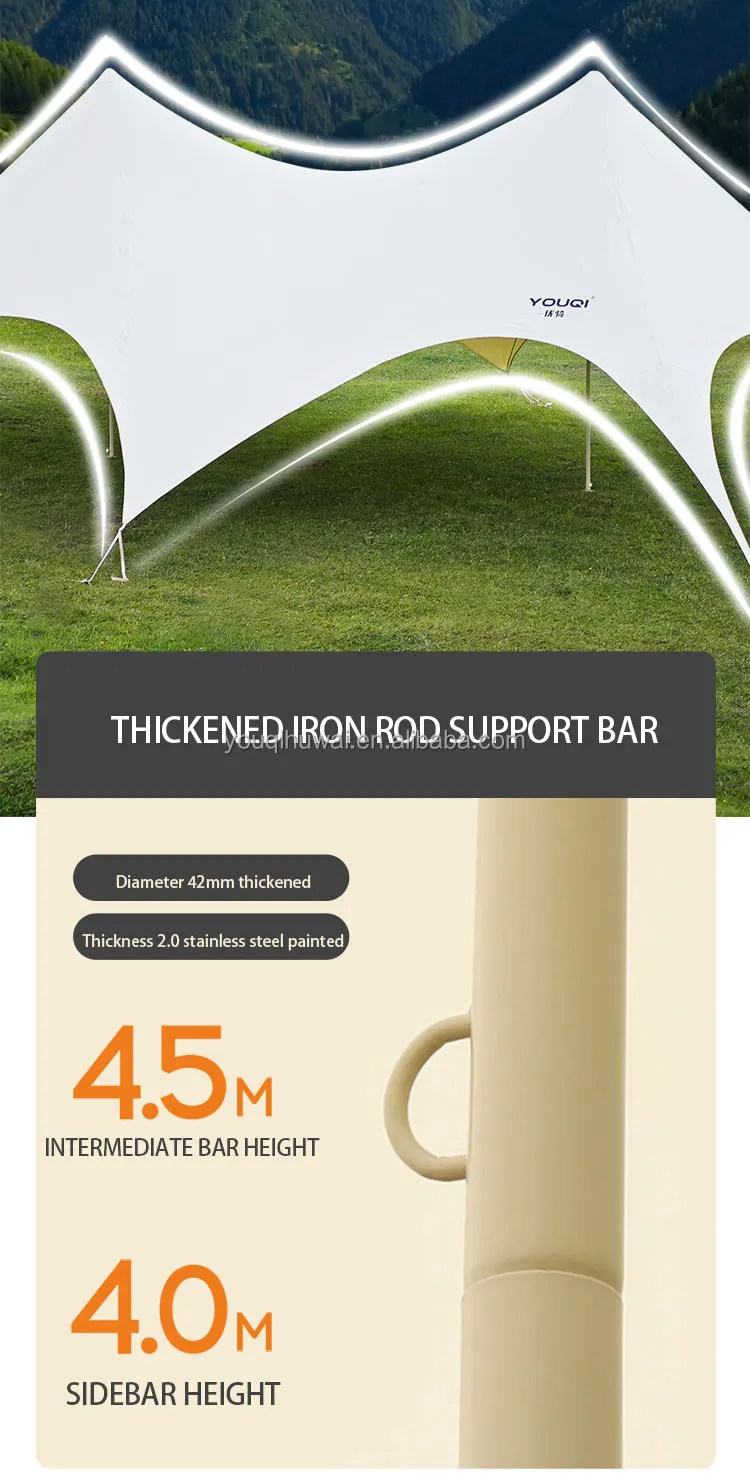 Large UV-Resistant 30 Person Camping Tarp Tent & Canopy - ODM