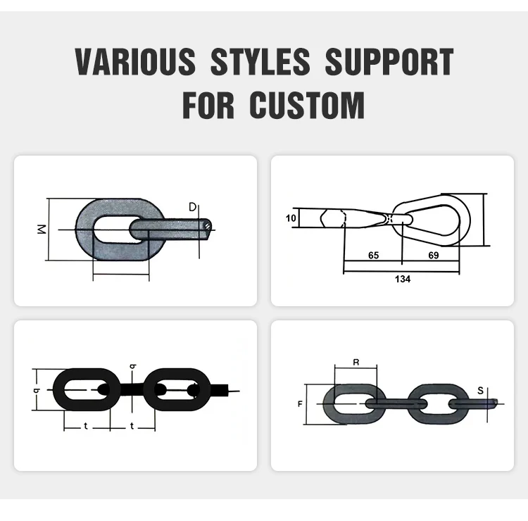 Din5685a/din766 G30 Standard Steel Galvanized Welding Chains Zine ...