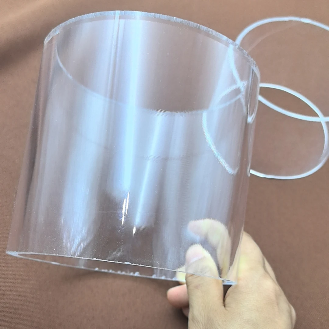 Acrylic Round Large Clear Cylinder 120mm Diameter Plastic Clear Pipe ...