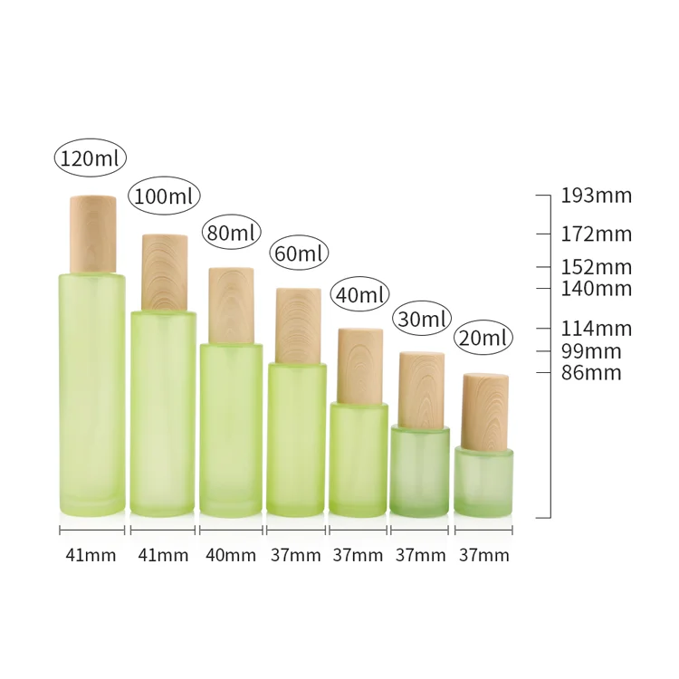Luxury Empty 50g Glass Wooden Bamboo Cosmetic Body Container 50 Ml 50ml ...